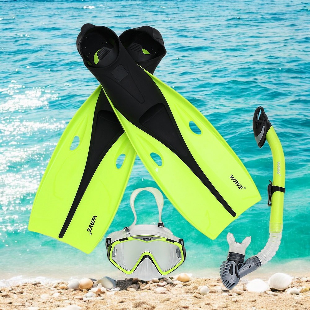 씨파크 오리발 스노클링세트(255~265mm) (형광노랑) > 스포츠레저 - 대한생활체육회
